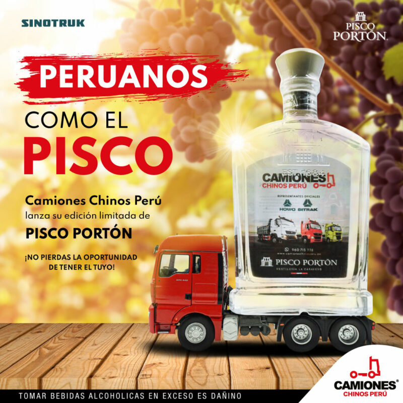 Pisco Portón edición limitada - Camiones Chinos